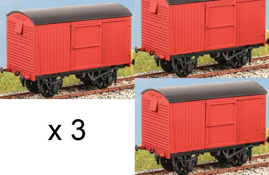 PC26 Parkside Dundas LNER 12T VAN CORRUGATED ENDS 3-pack