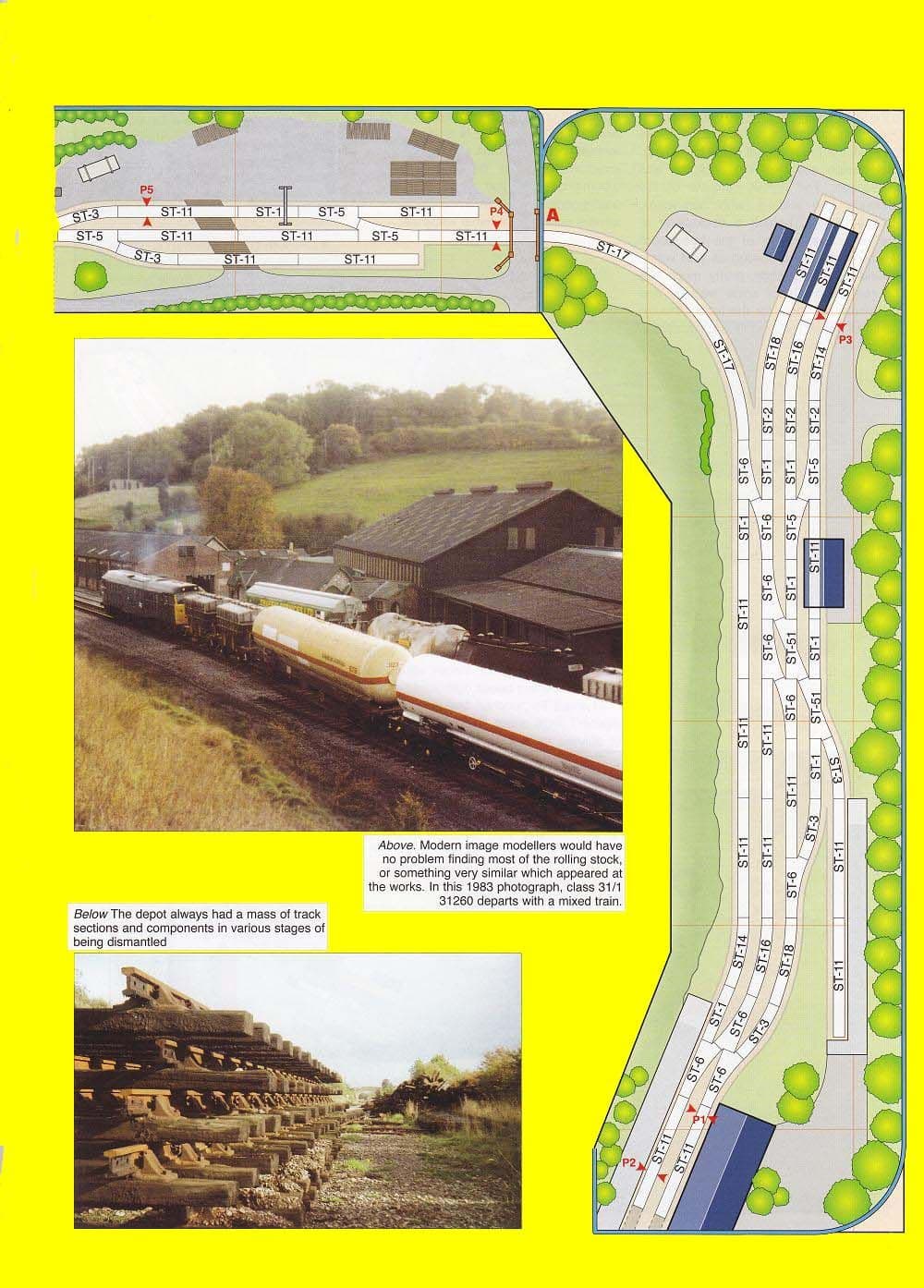 Peco New Plan 003 N Scale Radstock Wagon Works & Mells Rd Sleeper Depot