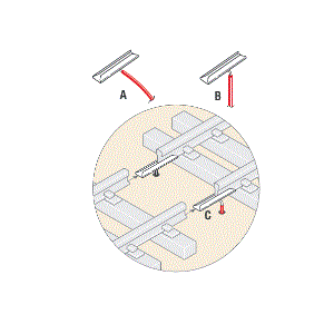 Peco PL80 6 Power Feed Joiners Code 100 & Code 124 6 pack
