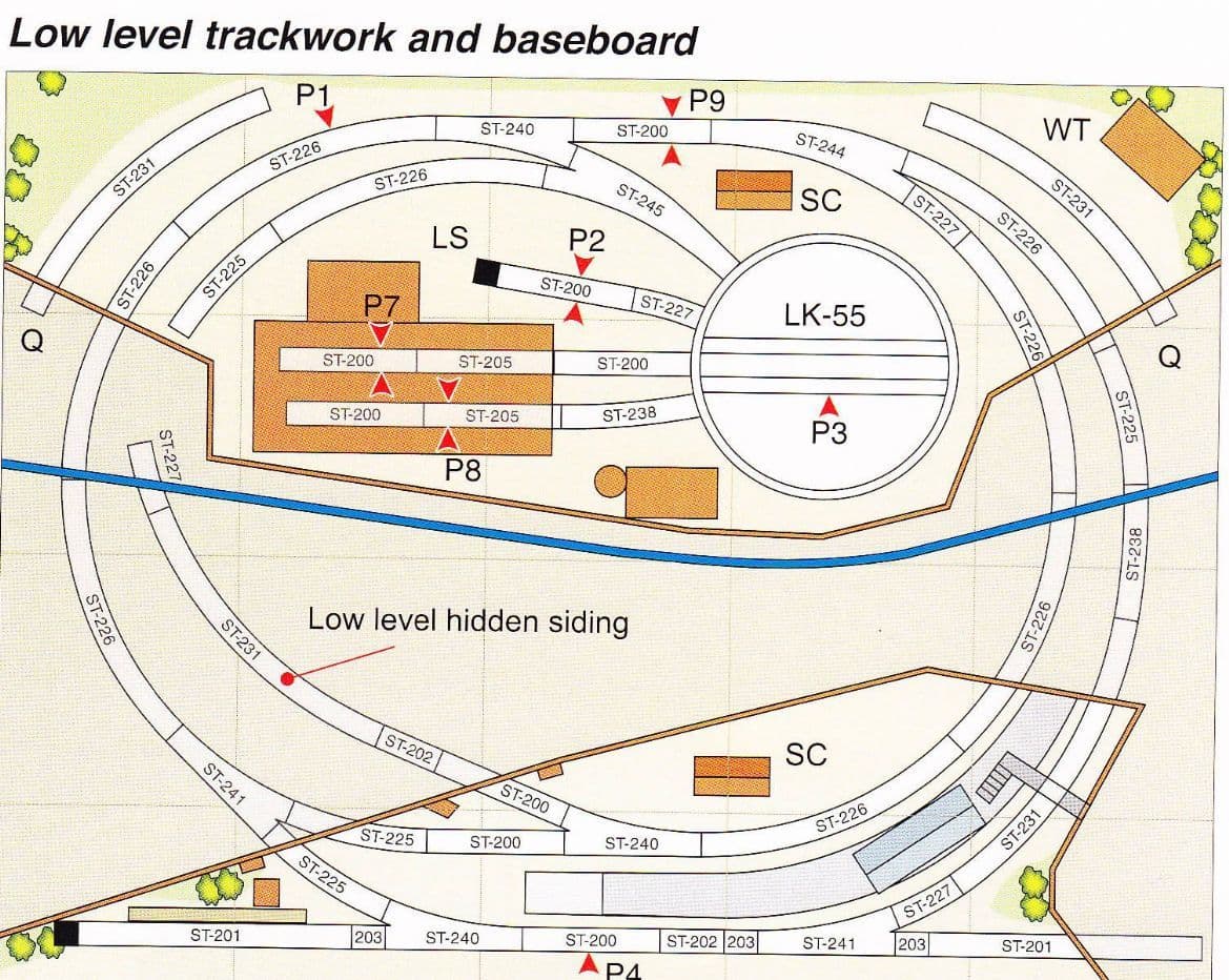Peco Setrack Medium OO Plan 14 - A twin level Layout Featuring a Town ...