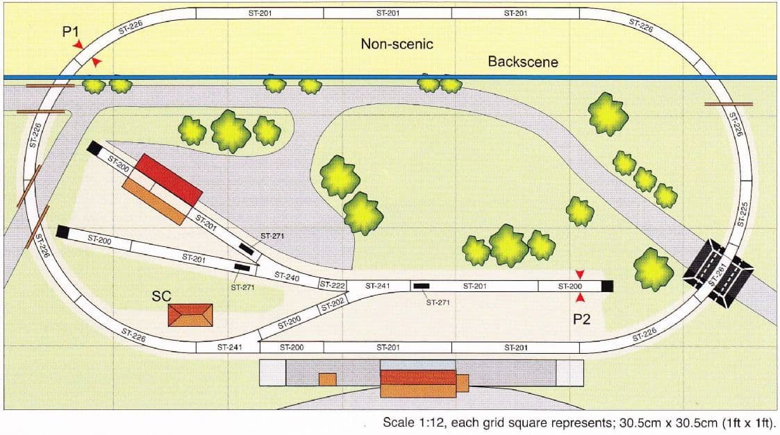 Peco Setrack OO Plan 5 A Traditional Oval Layout