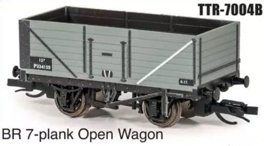 Peco TT 120 TTR7004B 7-Plank Open British Railways