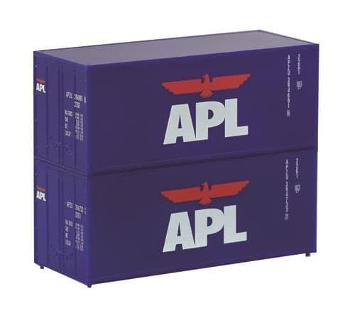Piko 46102 Scale 1 120 TT 20 APL Container Set 2