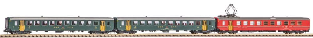 Piko 94397 Scale 1 160 N SBB EW I Coach Set 3 IV