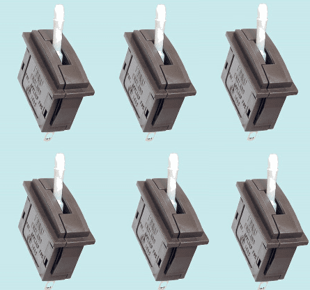 PL26W 6 Peco Passing Contact Switch White Lever Pack of 6