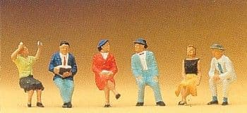 Preiser 10021 HO Scale People Sitting 6