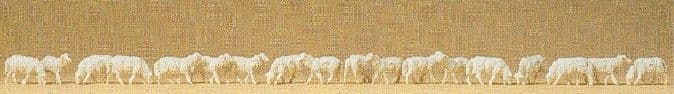 Preiser 14161 - HO / OO Scales 18 Sheep