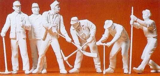 Preiser 45182 - G Scale Track Workers Unpainted