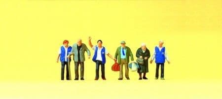 Preiser 75046 Scale 1 120 TT Travellers Aid 6 Figure Set