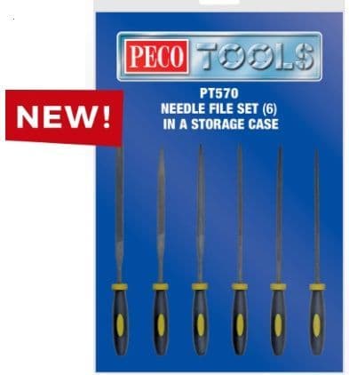 PT570 Peco Tools Needle File Set box 6