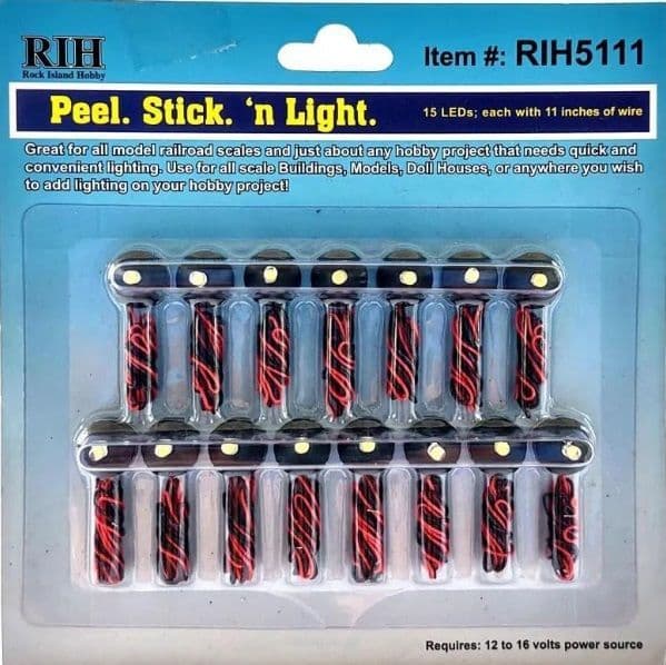 RIH5111 Scale Multi Peel Stick N Light LED 15