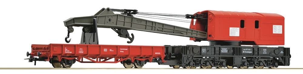 Roco 56240 Entry Model - DBAG Crane & Match Wagon V