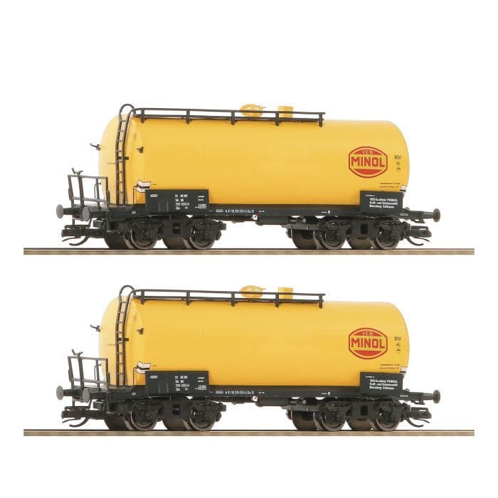 Roco 6680019 DRG ZZw Minol Bogie Tank Wagon Set 2 IV