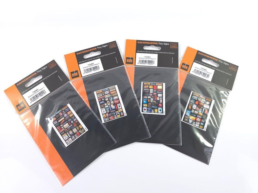 Tiny Signs 204 Scale 1 148 N Enamel Adverts Signage Set