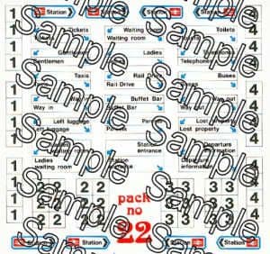 Tiny Signs OO22 - OO Scale BR Modern Image Station Signs