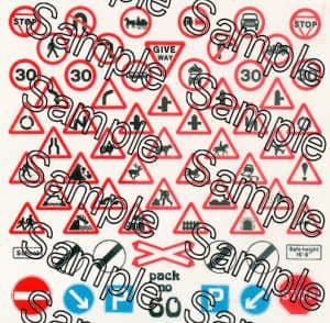 Tiny Signs OO60- OO Scale Modern Image Road Signs