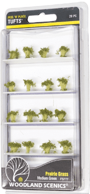 Woodland Scenics FS777 Medium Green Prairie Grass