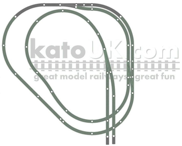 Kato Unitrack Spare Corner Track Plan