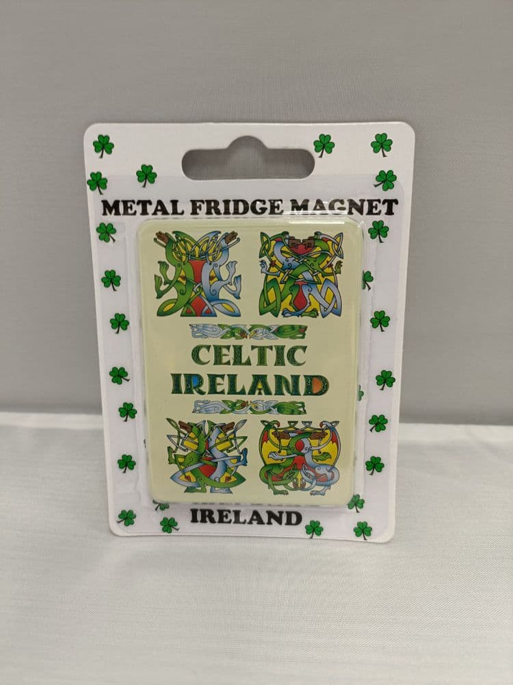 Liffey Artefacts Celtic Ireland Dragon Metal Fridge Magnet