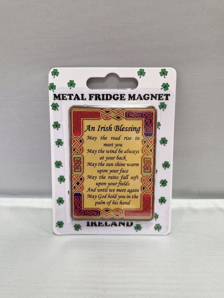 Liffey Artefacts Celtic Irish Blessing Metal Fridge Magnet