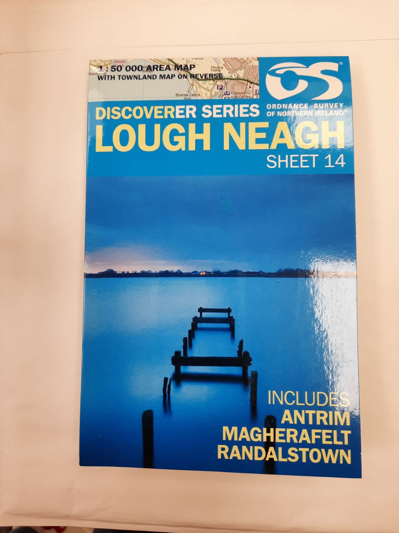 Ordnance Survey Map- Lough Neagh Sheet 14 Scale 1 50000