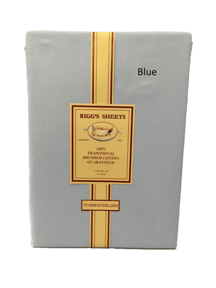 Riggs King Size Fitted Sheet Brushed Cotton Flannelette / 100 Cotton