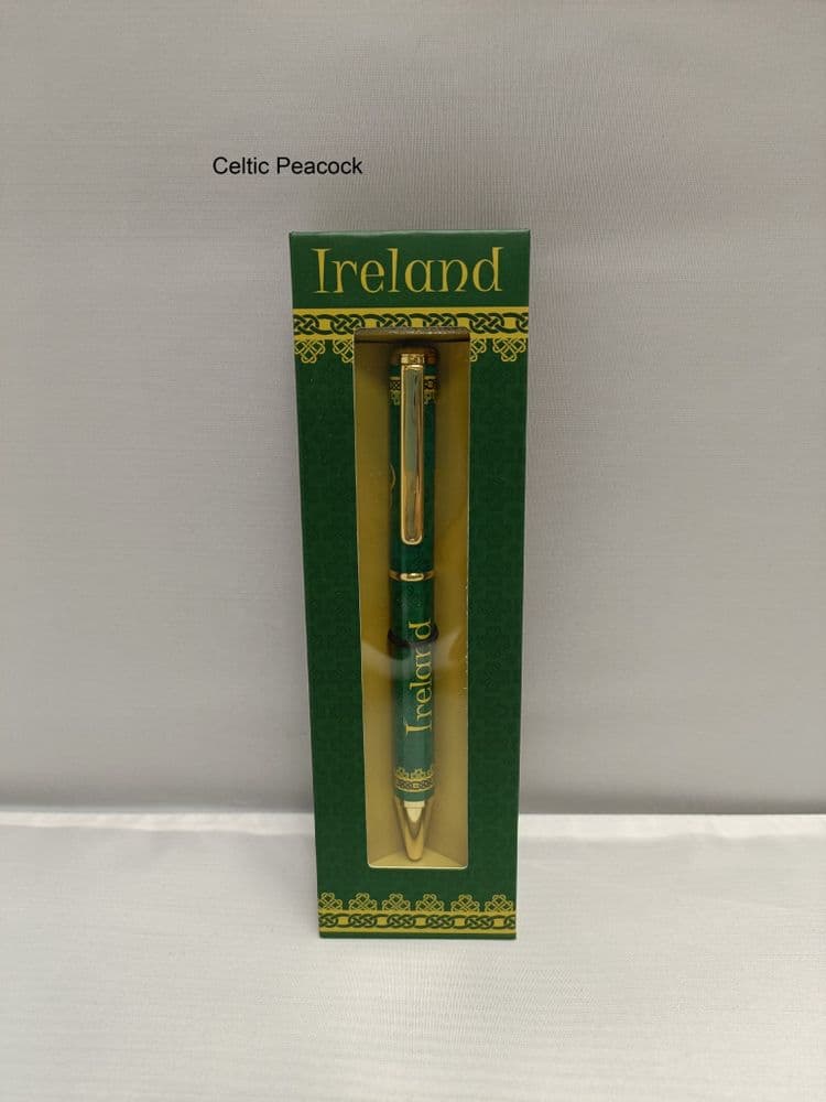 Royal Tara Celtic Notes Black Ball Point Pen 4 Designs
