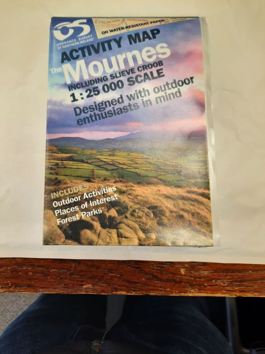 The Mournes Inc Slieve Croob Activity Map - Scale 1 25000 Scale