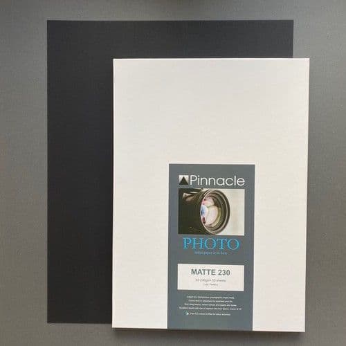 A3 Pinnacle Matte 230 Black 500x400mm Mount Board a3-pinnacle-matte-230-black-500x400mm-mount-board