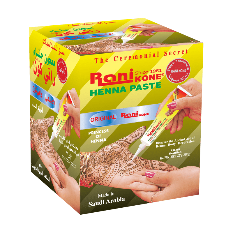 Rani Kone Cone Black Quality Henna Paste "From Saudi