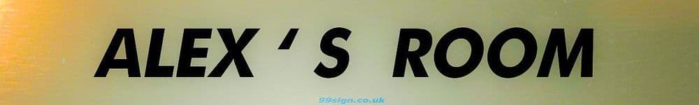 ALEX Personalised Gift Room Door Sign Nameplate for Bedroom Man Cave Office