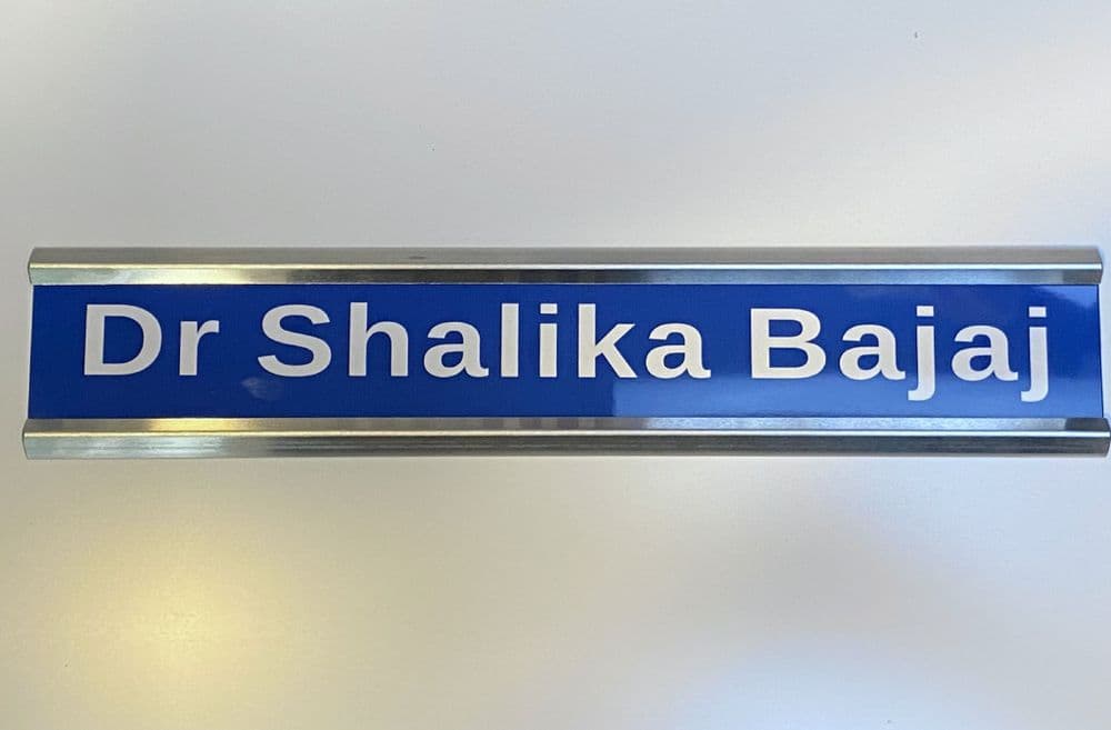 Bespoke Office Door Sign Room Name Brass Effect Plate