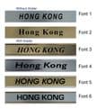 Hong Kong Clock Name Plate World Time Zone City Wall clocks Sign custom ...
