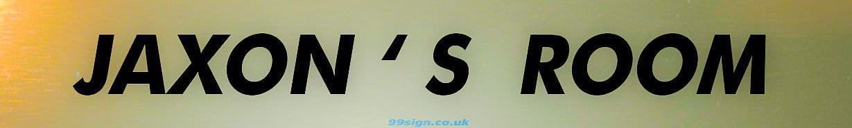 JAXON Personalised Gift Room Door Sign Nameplate for Bedroom Man Cave ...