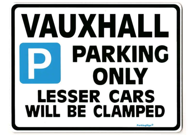 VAUXHALL Large Sign for ASTRA VECTRA CORSA sri dti ls