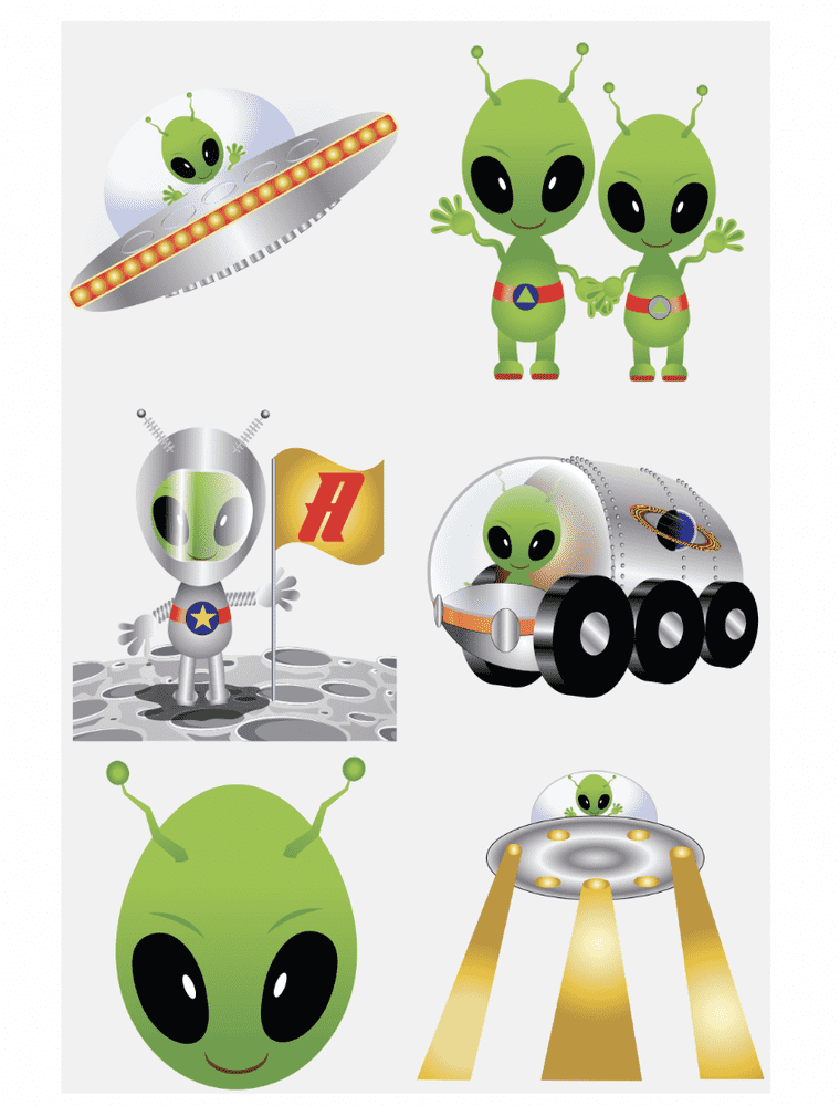 Alien Tattoo Sheet