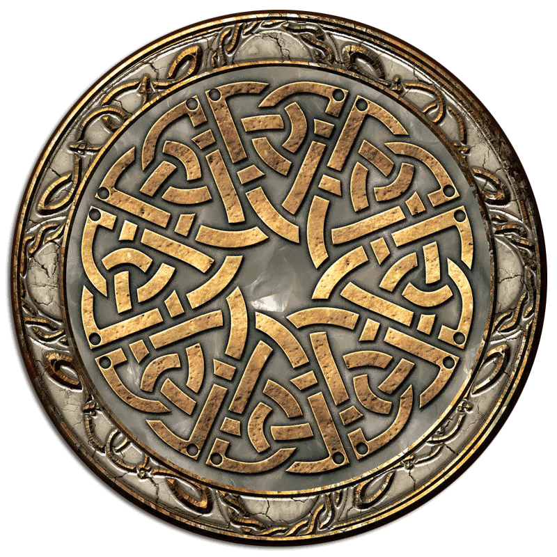 Irish Celtic Coaster - Stone Strapwork Design