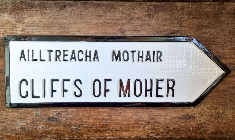 Irish Road Sign - Cliffs Of Moher
