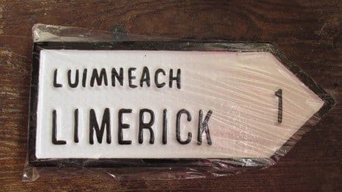 Irish Road Sign - Limerick