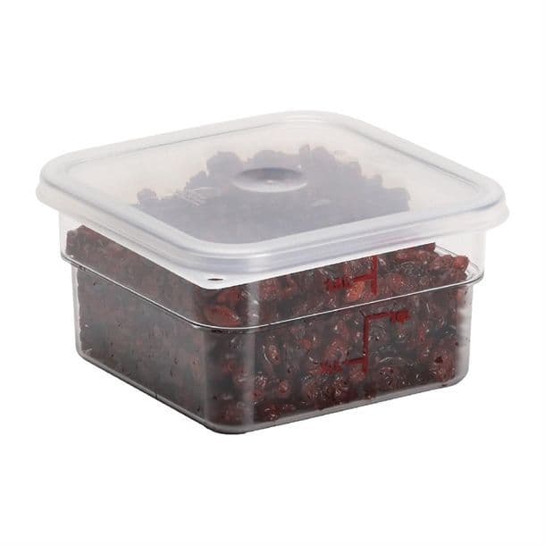 Cambro Square Polycarbonate Food Storage Container 1 9 Ltr