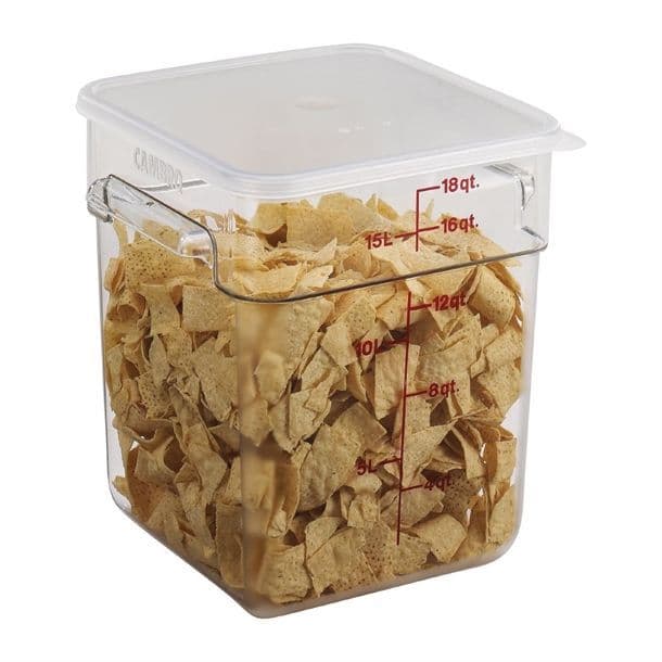 Cambro Square Polycarbonate Food Storage Container 17 2 Ltr