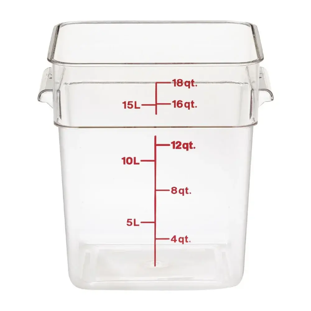Cambro Square Polycarbonate Food Storage Container 17 2 Ltr