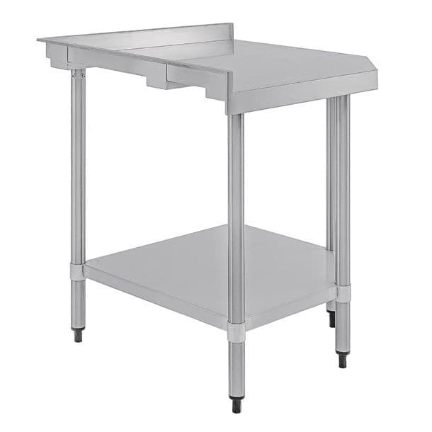 Stainless Steel Corner Table 600mm