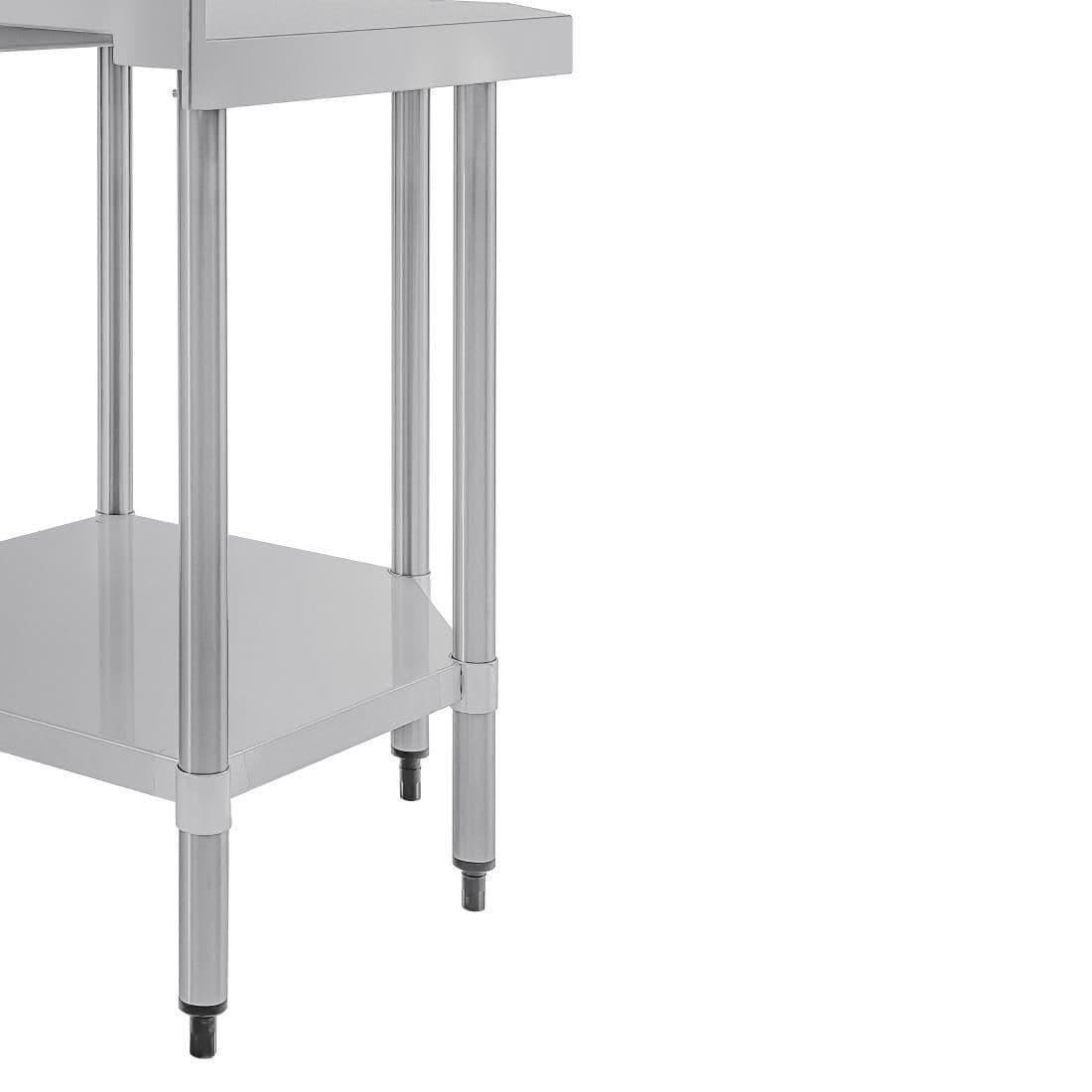 Stainless Steel Corner Table 600mm