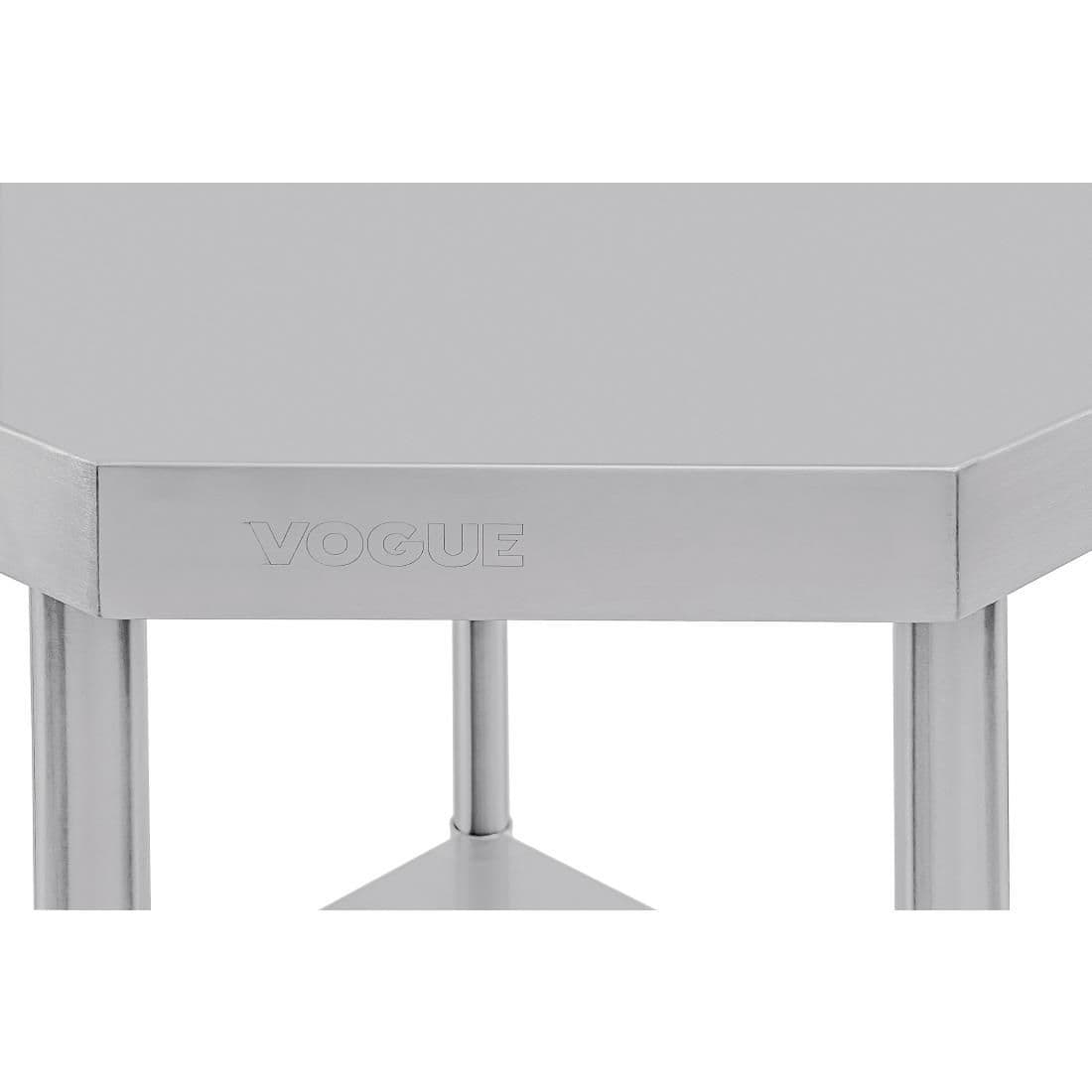 Stainless Steel Corner Table 600mm