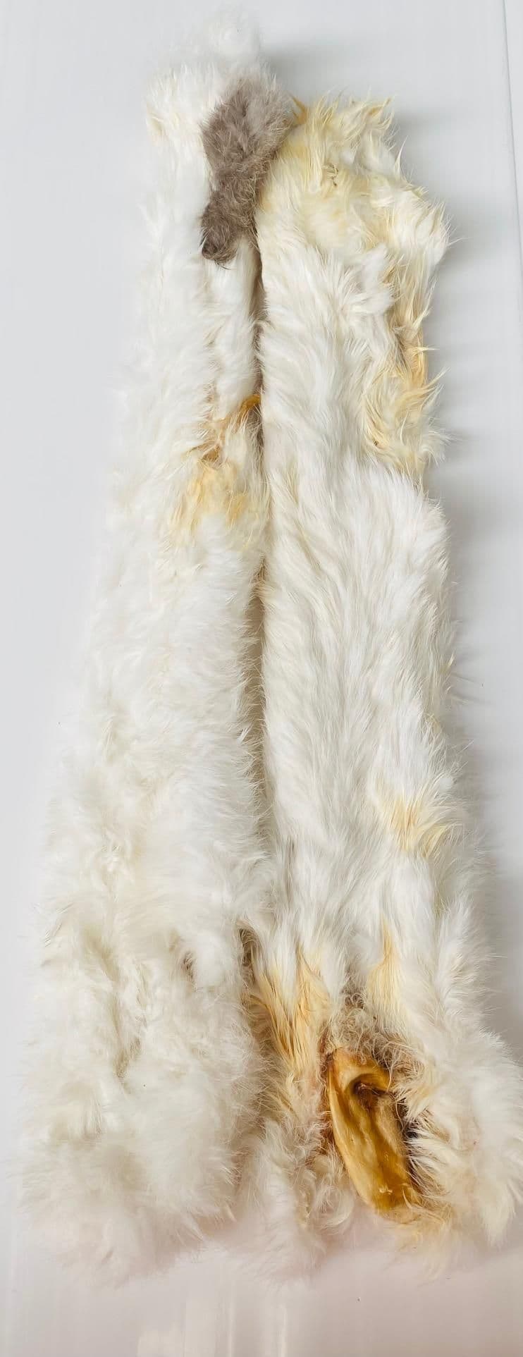 Whole Rabbit Skins with Fur 1kg