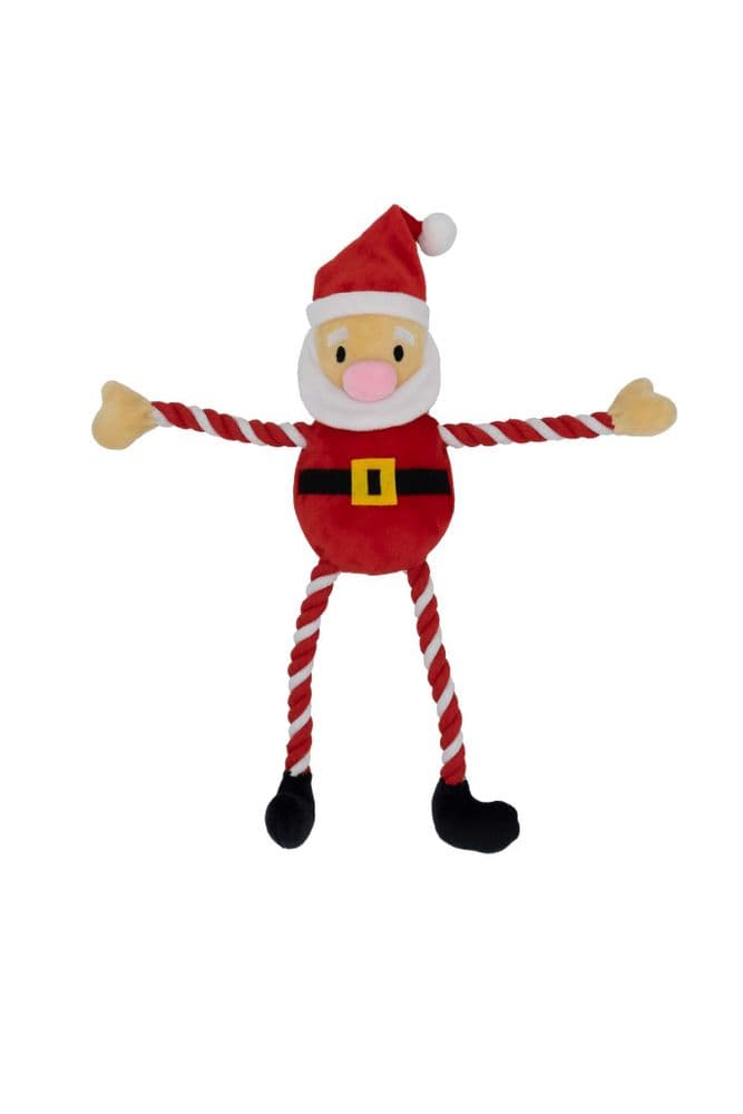 GoodBoy Christmas Hug Tug Santa Rope arms and legs 40cm 10749