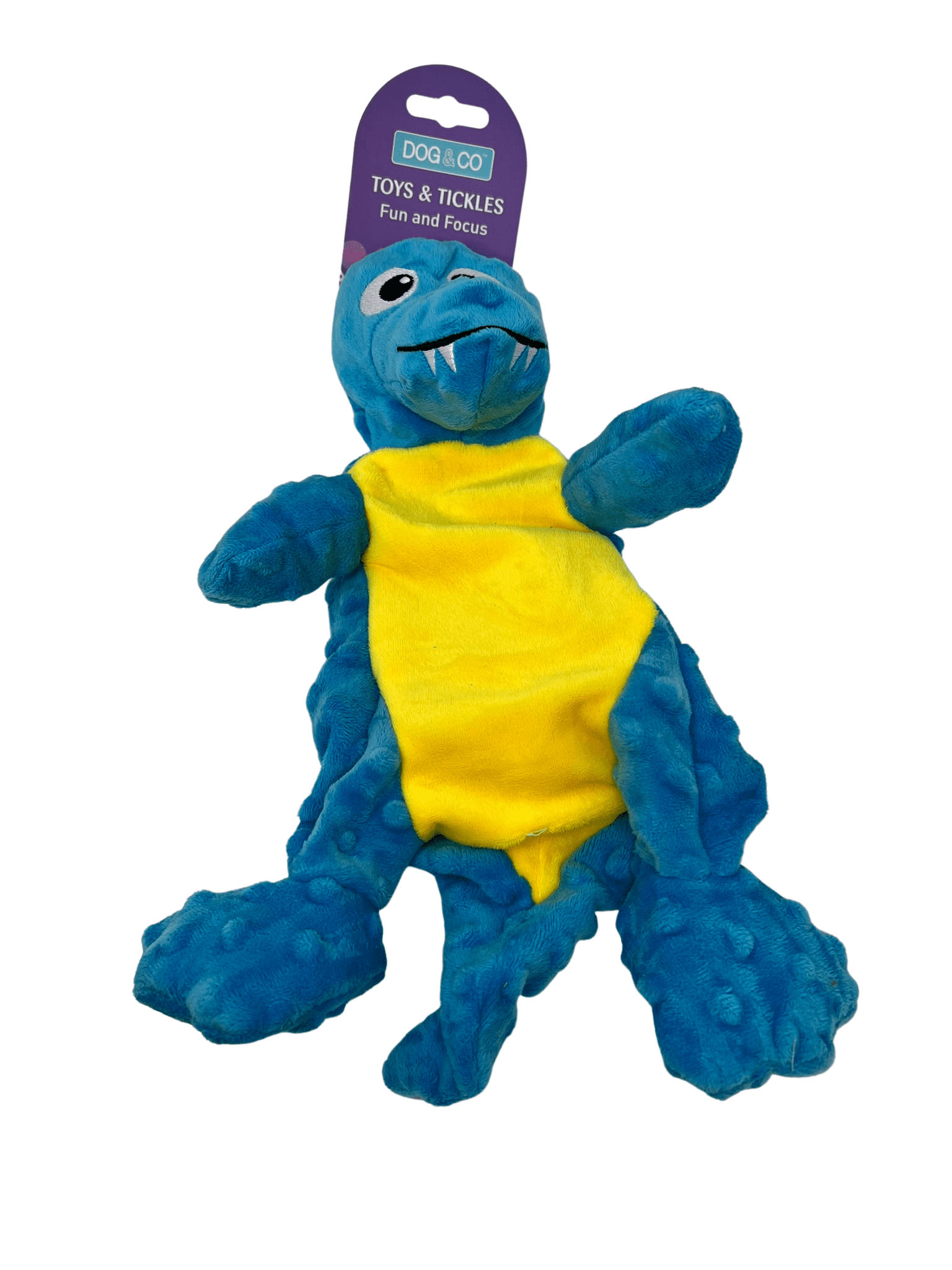 Hemmo and Co Soft Dinosaur Dog Toy Honk Squeaker Low Stuffing Plush