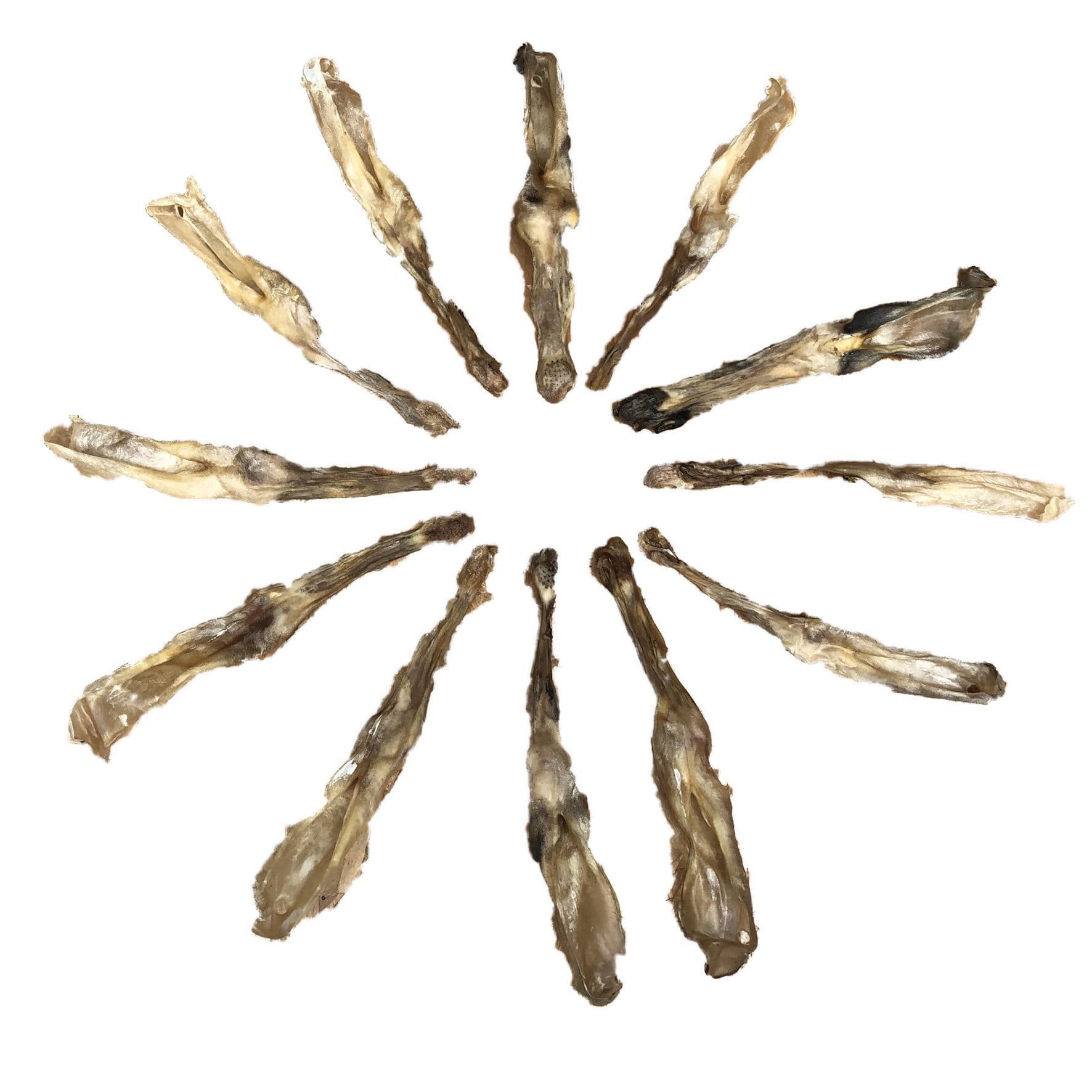 NATURAL TREATS Dried Hairless Rabbit Ears Dog Puppy Chew - Low in Fat ...