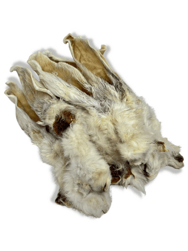 NATURAL TREATS Rabbit Ears Furry Natural Dog Chew